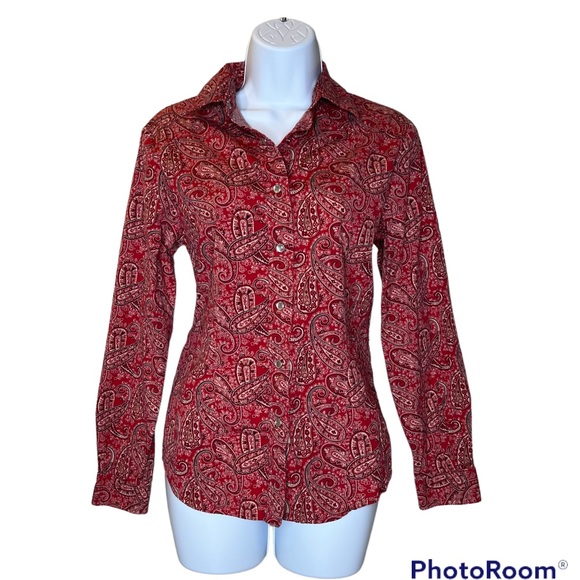 Pendleton | Tops | Pendleton Button Up Paisley Shirt | Poshmark